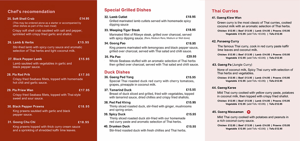 Menu@Cranleigh | Tay Tar Thai